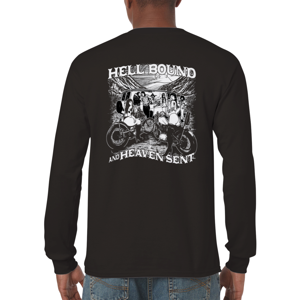 Hellbound and Heavensent Long Sleeve Tee – Devils Daughter Leather Co.